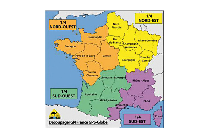 CARTE IGN GPS GLOBE FRANCE ENTIERE 1/25000e