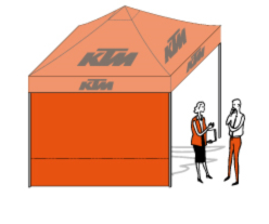 TENT SIDE WALL KTM 3X3M